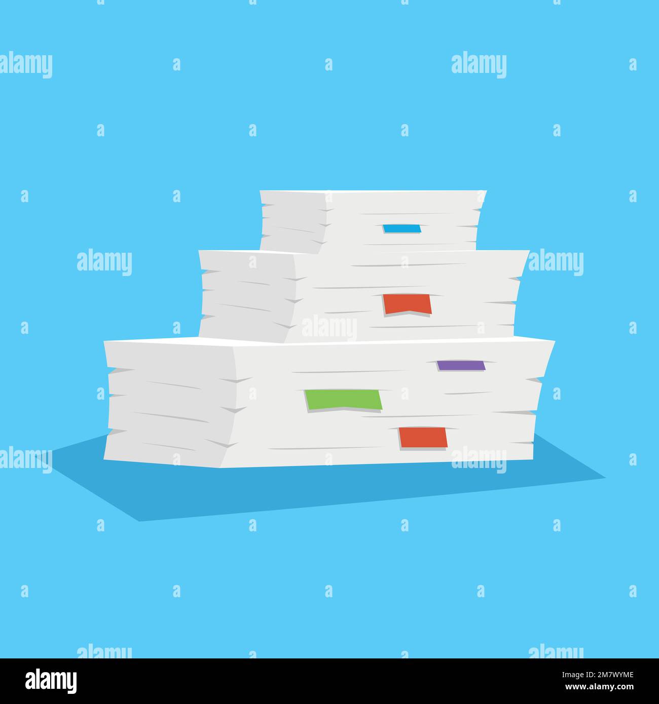 A4 paper stack Stock Vector Images - Alamy