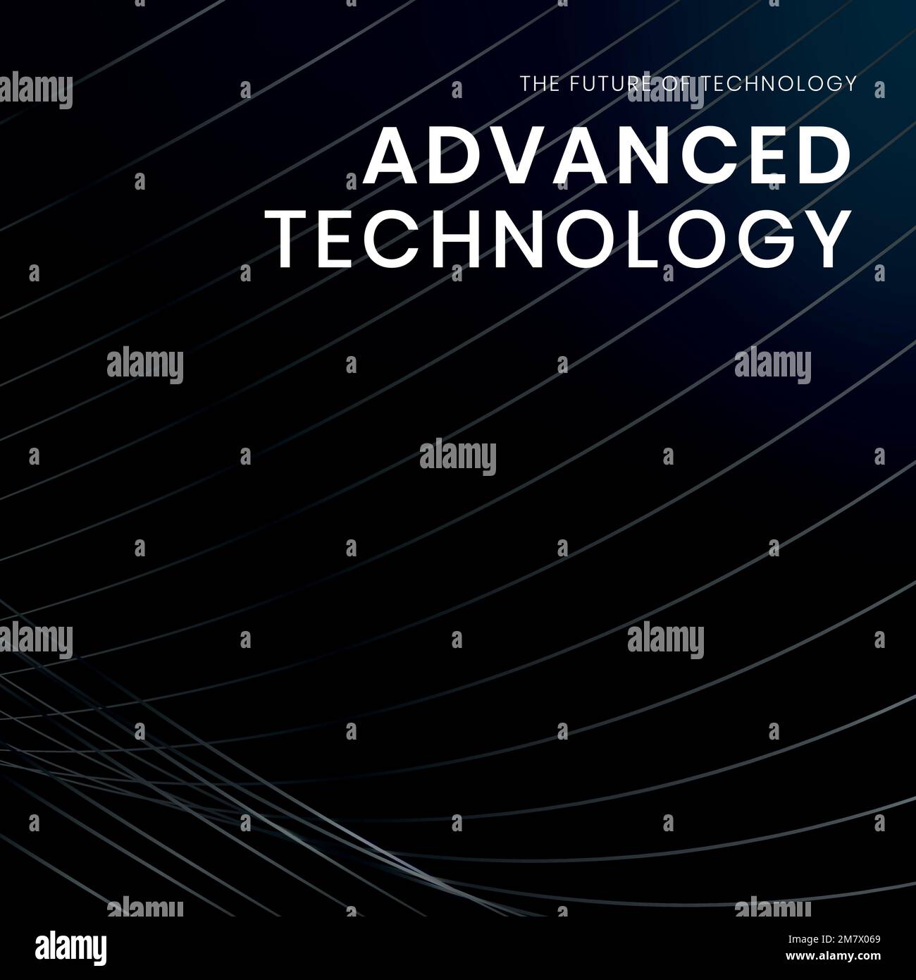 Advanced technology banner template vector with digital background ...