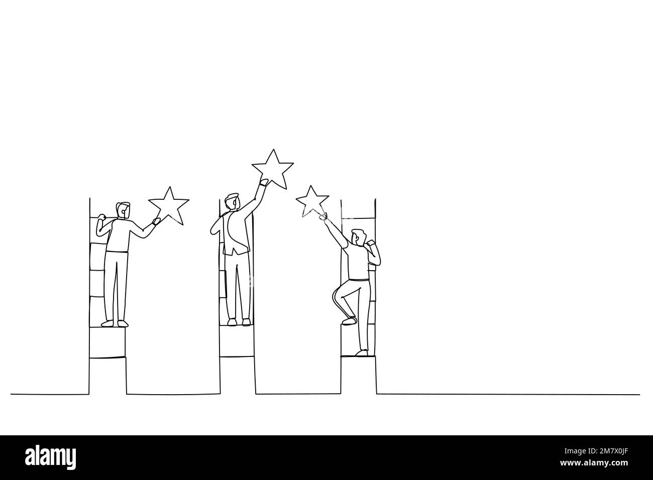 Reach for stars Black and White Stock Photos & Images - Alamy