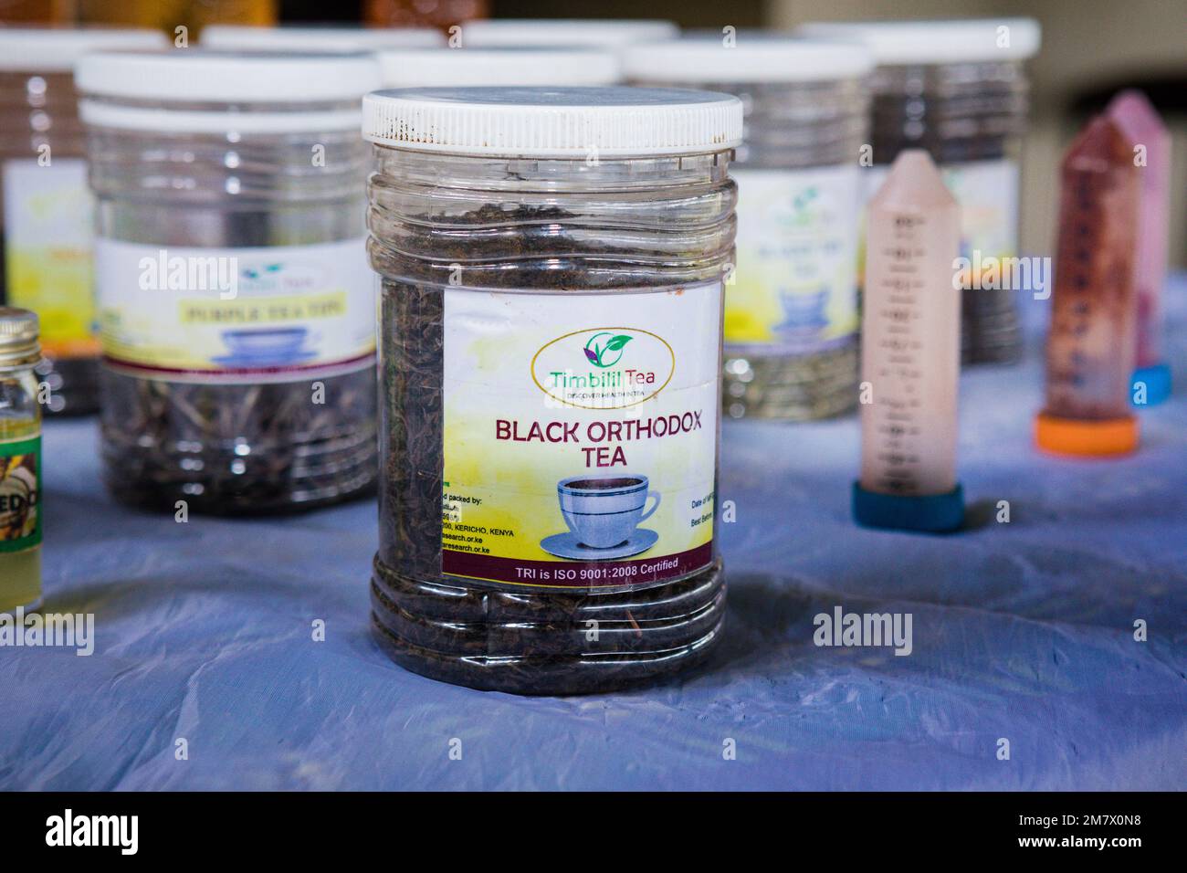 Kenyan Tea Leaves Processed packaged in a container Stock Photo - Alamy