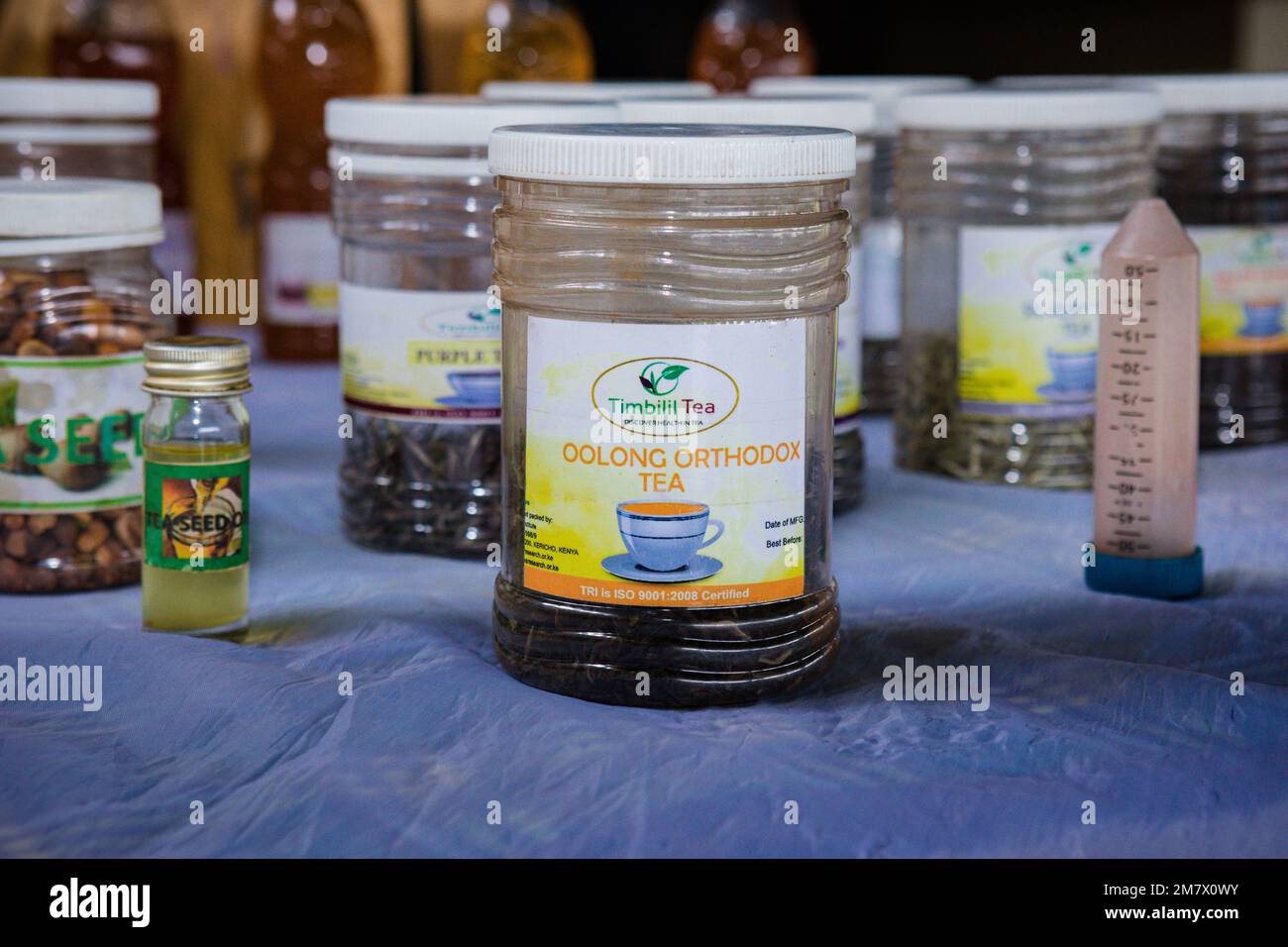 Kenyan Tea Leaves Processed packaged in a container Stock Photo - Alamy