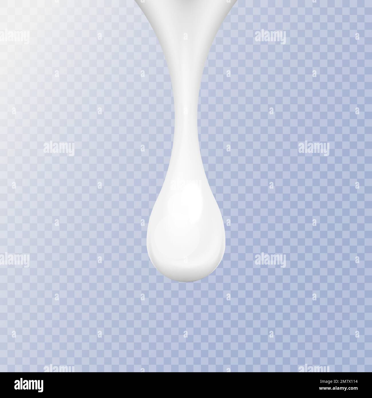 Milk drop isolated on transparent background. Vector illustration. Eps ...