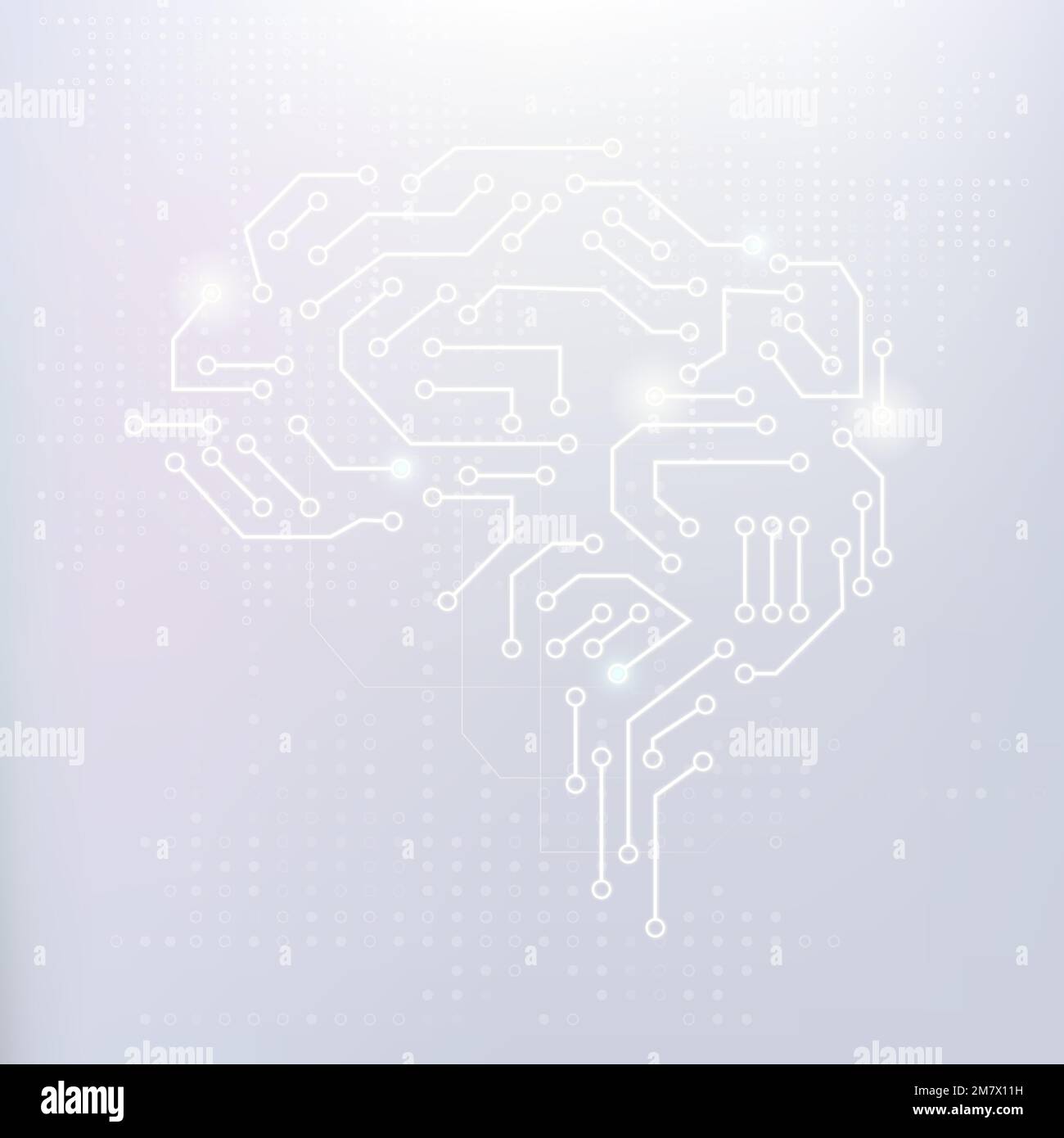 AI technology brain background vector digital transformation concept Stock Vector Image & Art ...