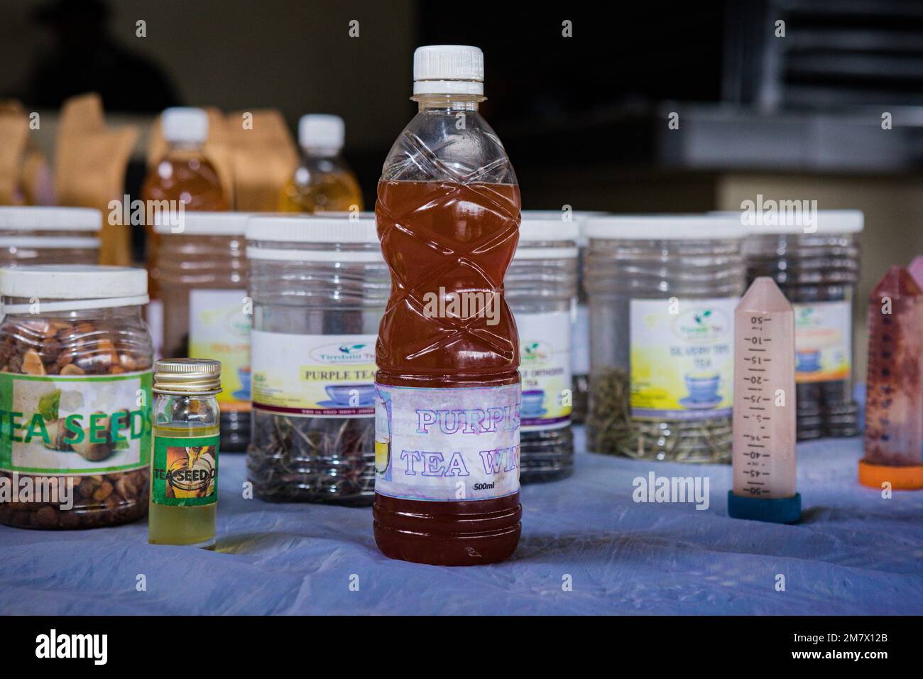 Kenyan Tea Leaves Processed packaged in a container Stock Photo - Alamy