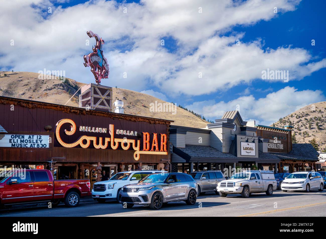Million Dollar Cowboy Bar, Western Style Bar, Jackson Landmark, Town of ...