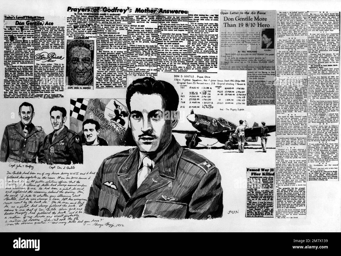 Artwork: "Don Gentile, Captain Courageous" Artist: George Guzzi ...