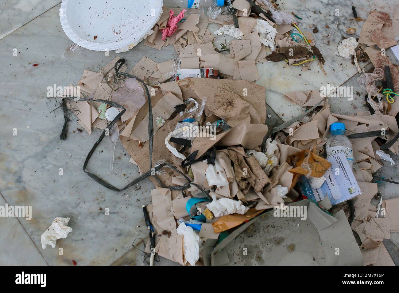 trash near the house and started to decompose Stock Photo - Alamy