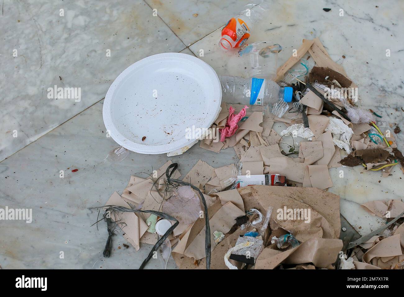 trash near the house and started to decompose Stock Photo - Alamy