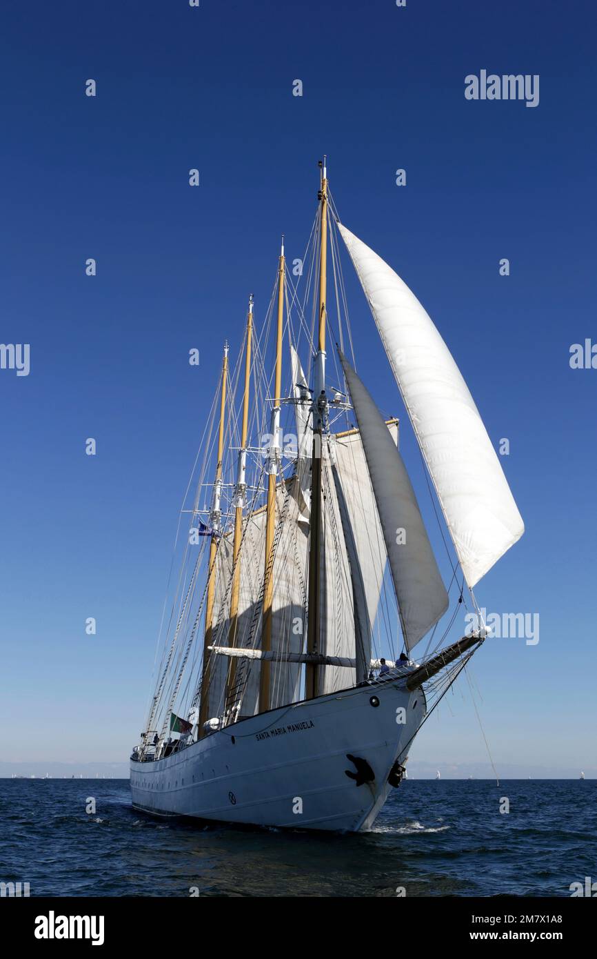 Portuguese schooner Santa Maria Manuela, Turku race start, 2017 Stock ...