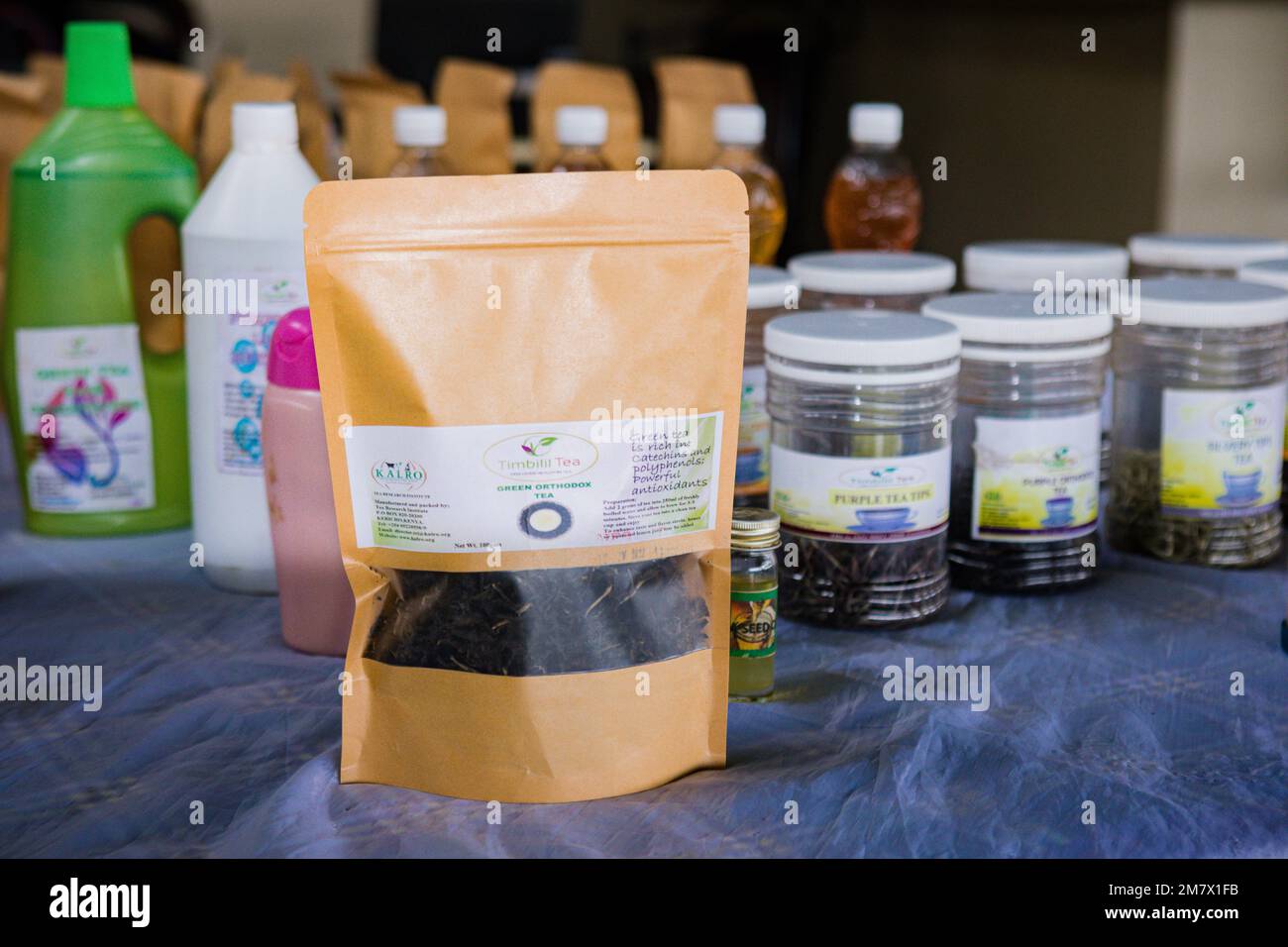 Kenyan Tea Leaves Processed packaged in a container Stock Photo - Alamy