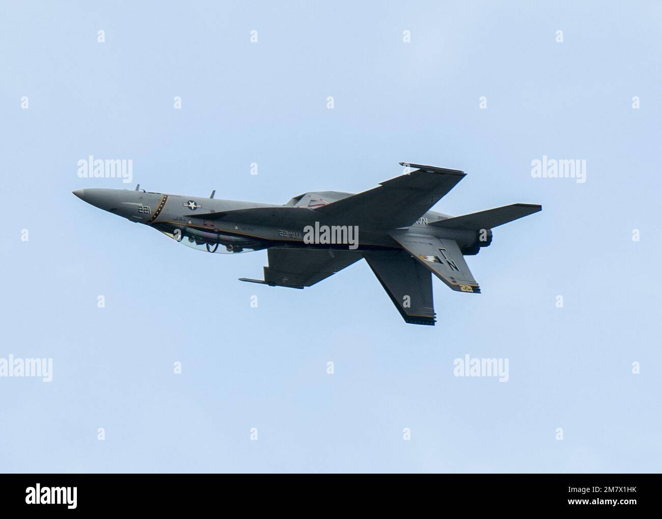 The U.S. Navy West Coast Rhino F/A-18 Superhornet Demo team performs ...