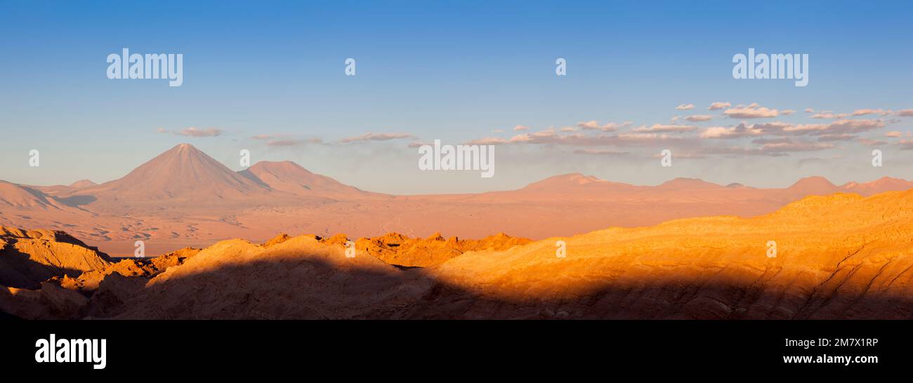 Atacama Desert. Sunset in Moon Valley Stock Photo - Alamy