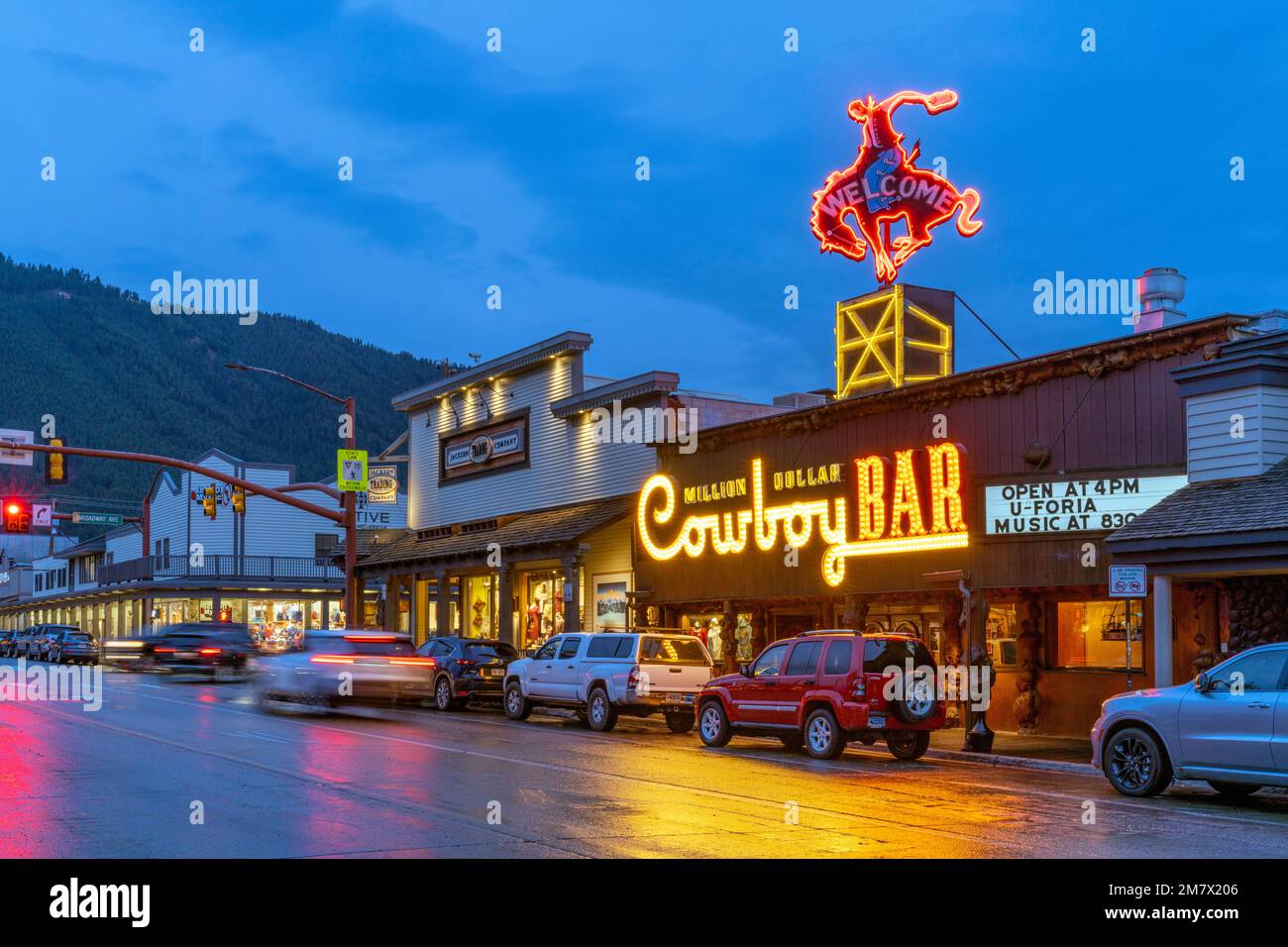 Million Dollar Cowboy Bar, Western Style Bar, Jackson Landmark, Town of ...