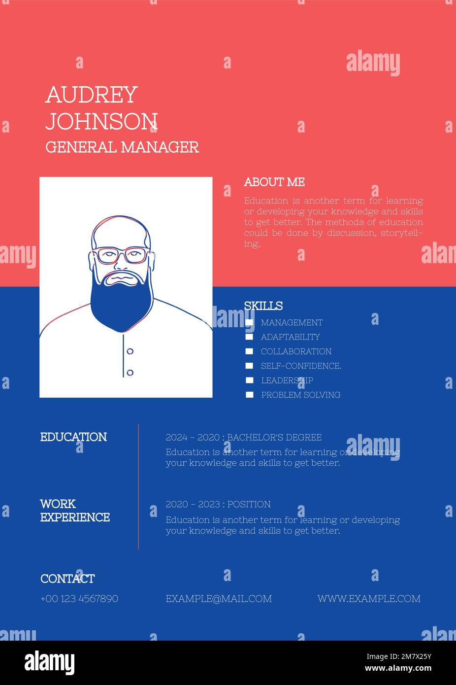 Creative resume editable template vector for job hunt Stock Vector ...