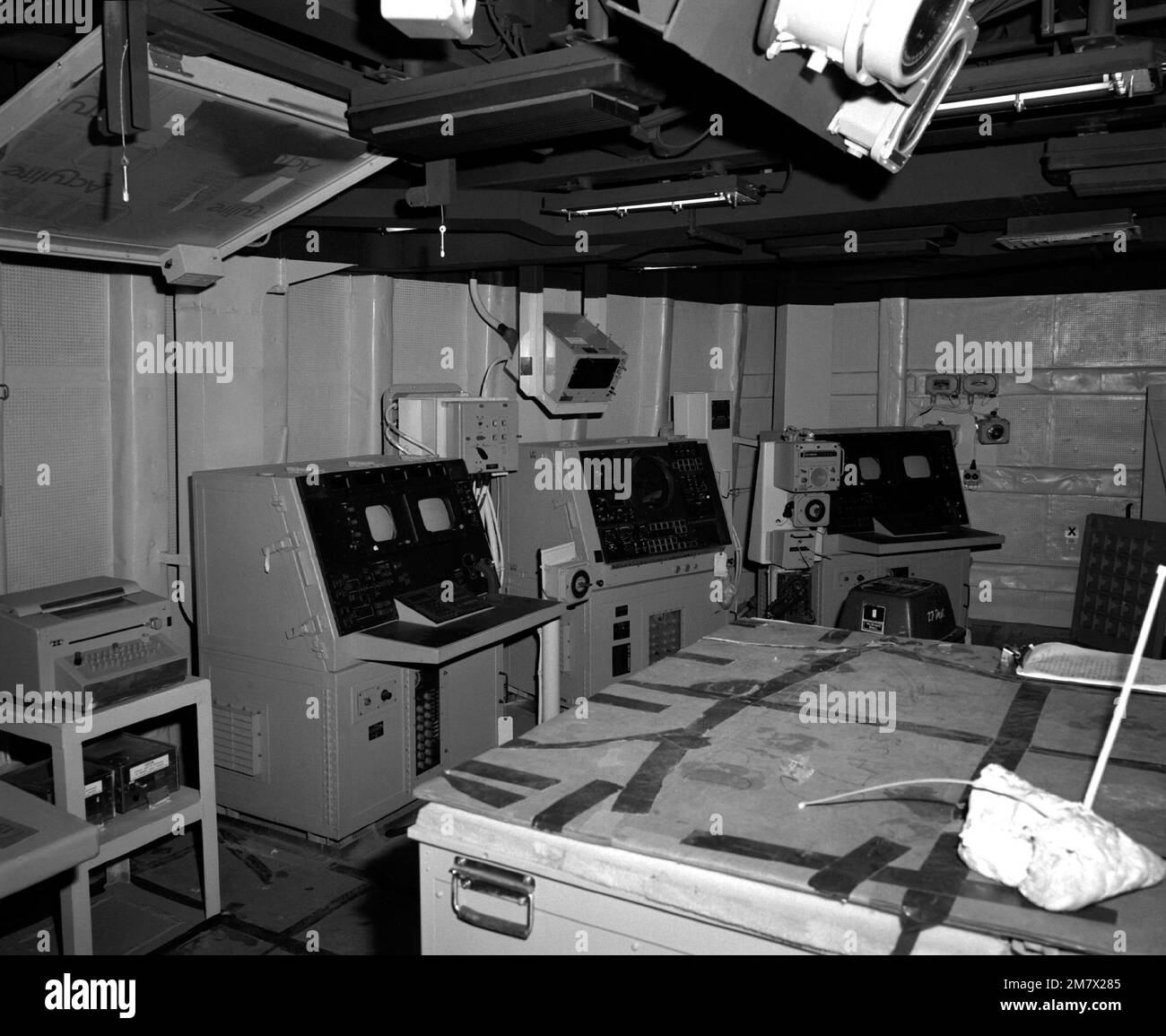 Combat information center Black and White Stock Photos & Images - Alamy