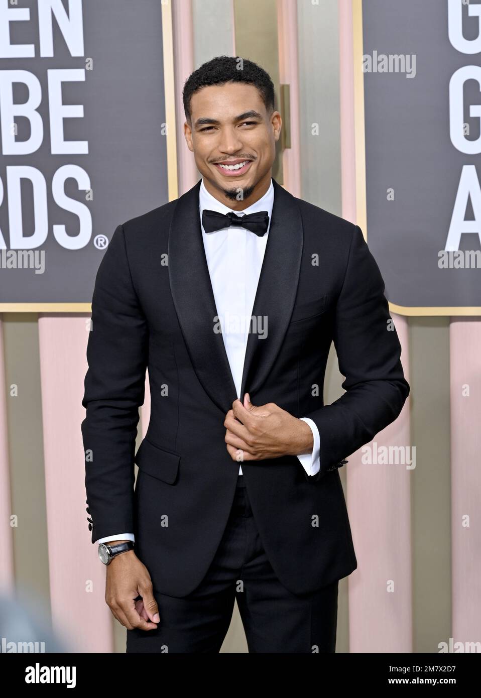 Los Angeles, USA. 10th Jan, 2023. Greg Tarzan Davis arriving at the 80th Golden Globe Awards at ...