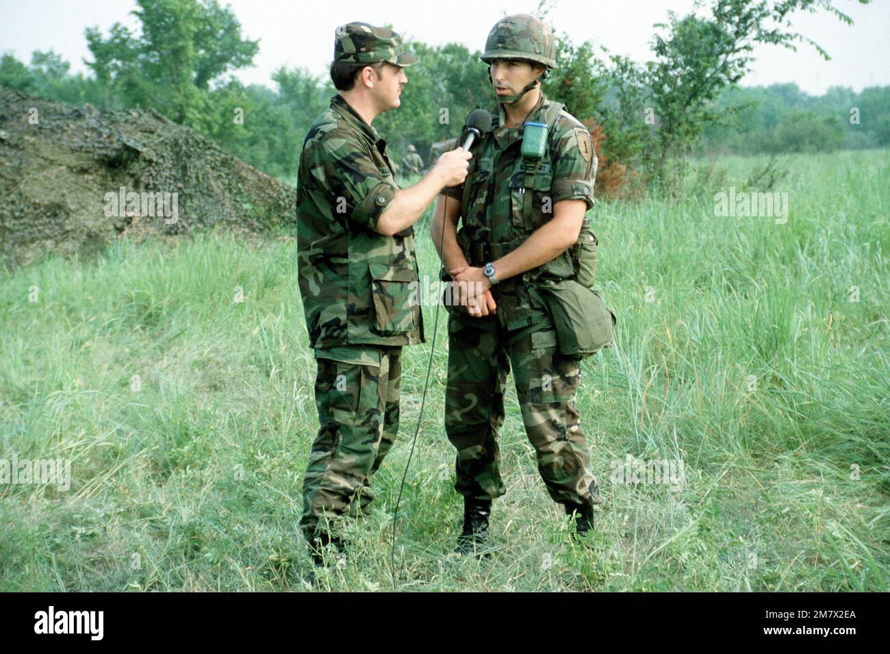 A member of the U.S. Army Audio-Visual Center television production ...