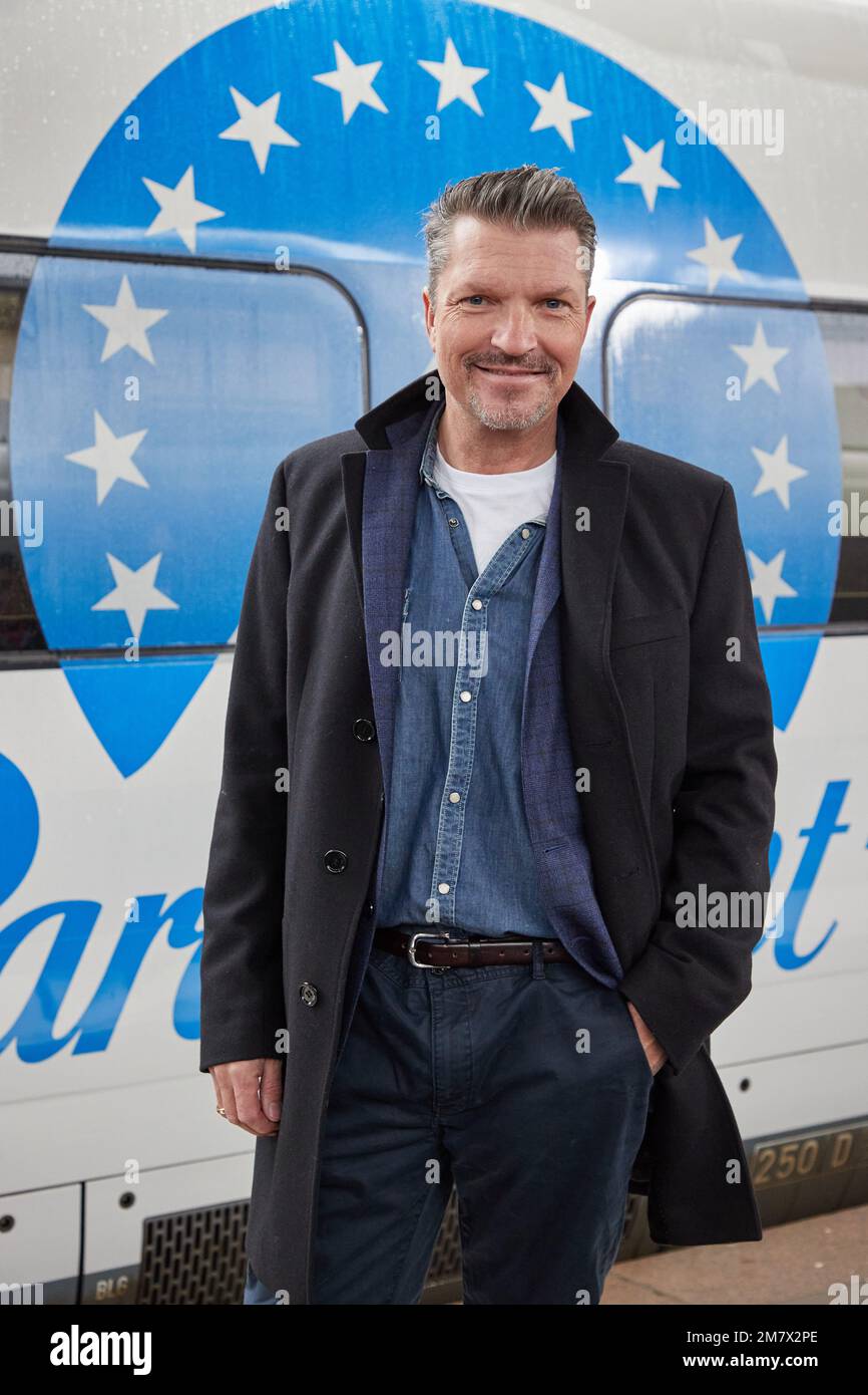 Hamburg, Germany. 11th Jan, 2023. Hardy Krüger Jr., actor, stands on a ...