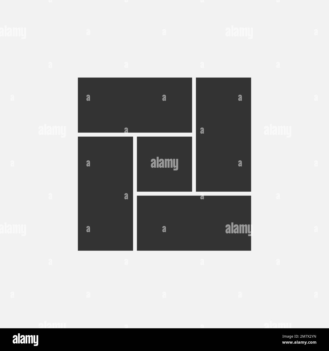 Logo blocks isolated on white background. Vector illustration. Eps 10 ...