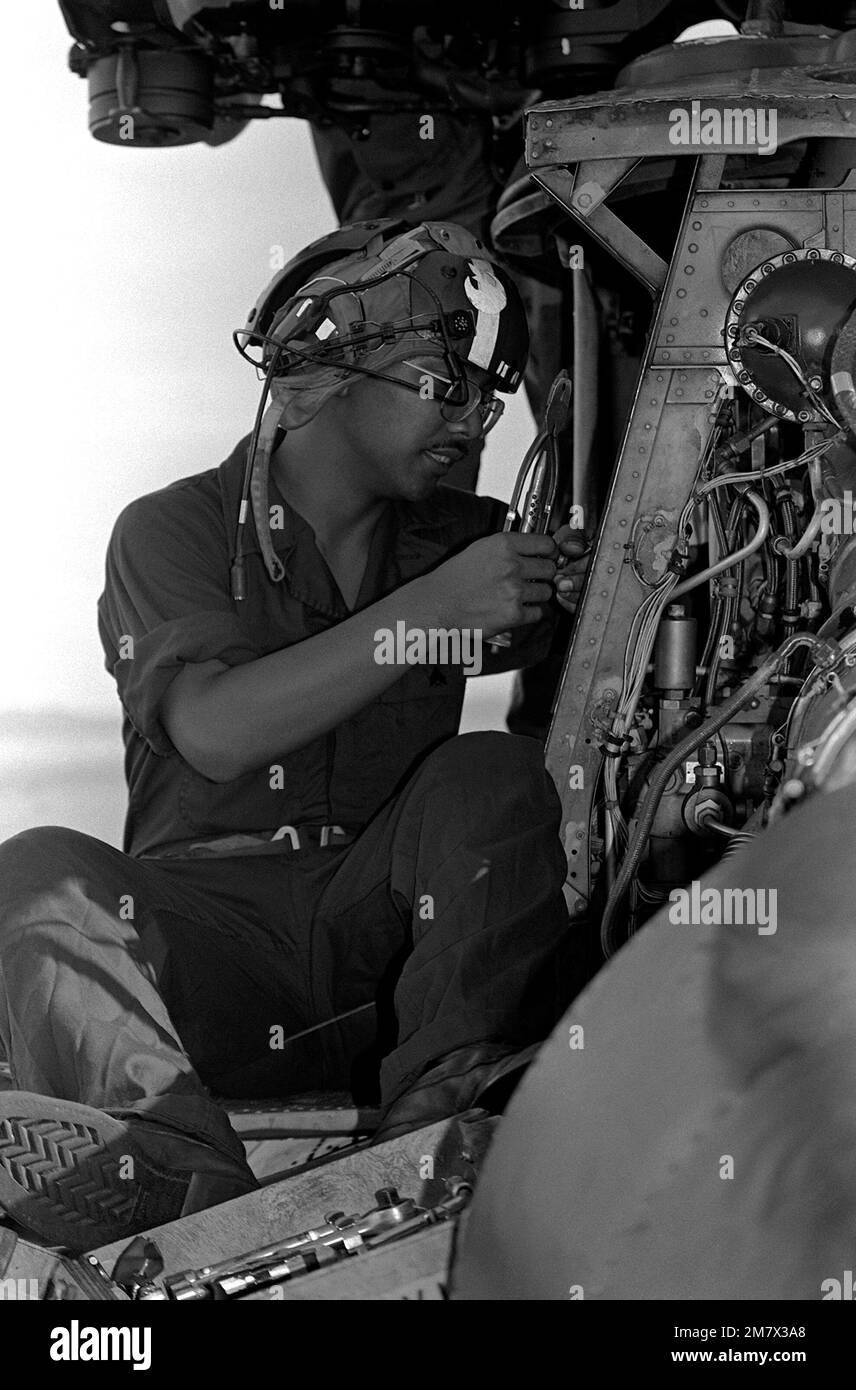 Crewmen of Marine Helicopter Squadron Medium 262 (HHM-262) are always ...