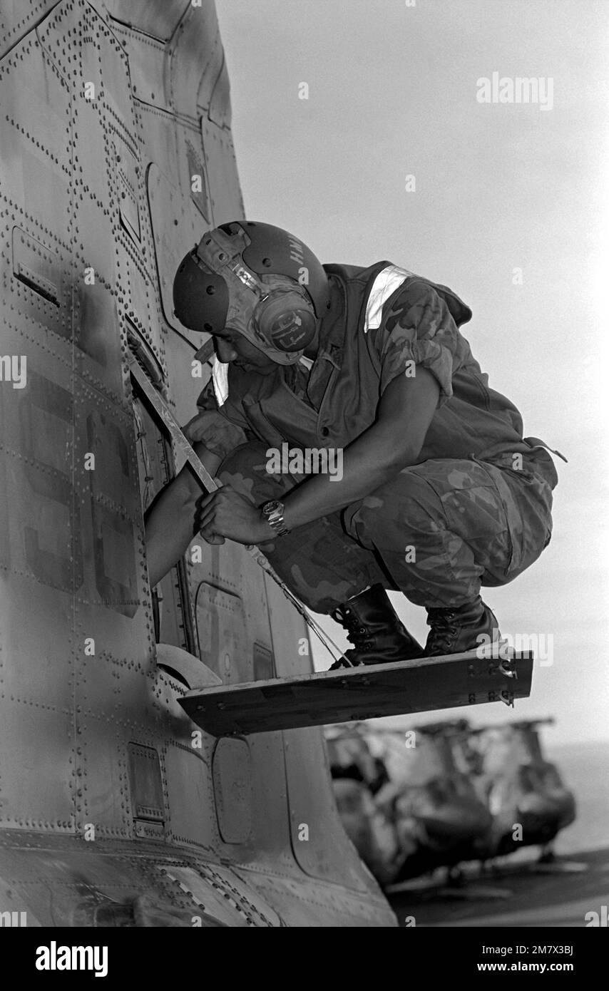 LCPL Andrew Sandous of Marine Helicopter Squadron Medium 262 (HHM-262 ...