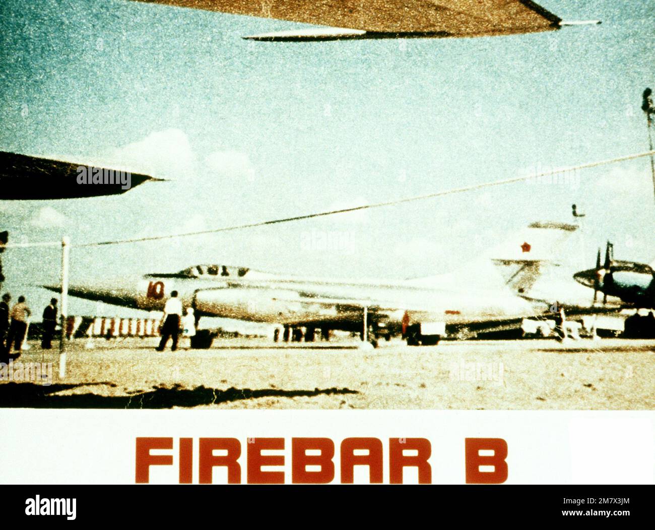 A left side view of a parked Soviet Yak-28P Firebar aircraft. Country: Unknown Stock Photo - Alamy