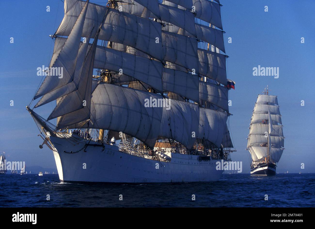 Russian tall ship Sedov, Stavanger race start, 1997 Stock Photo - Alamy