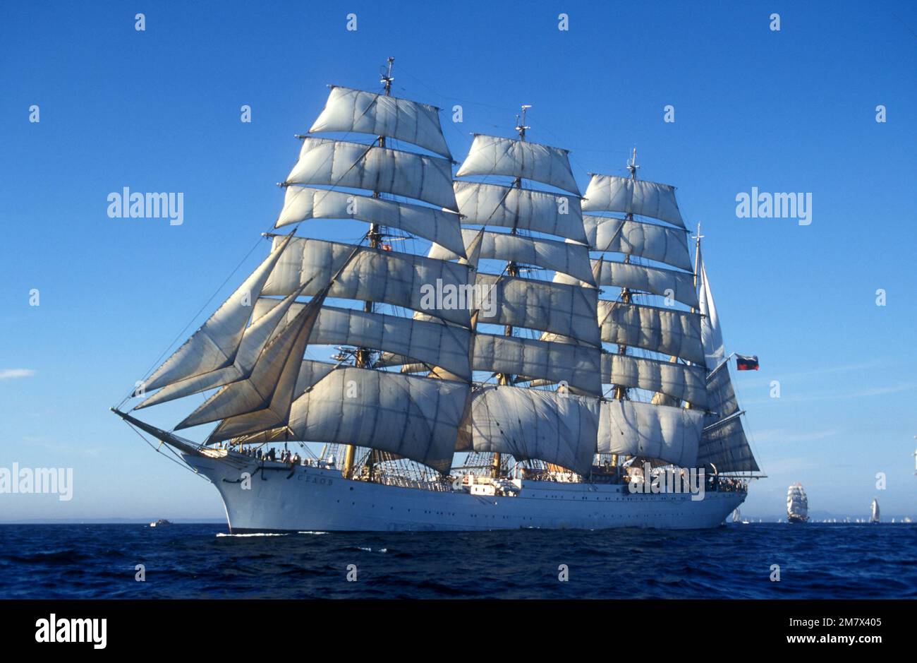 Russian tall ship Sedov, Stavanger race start, 1997 Stock Photo - Alamy