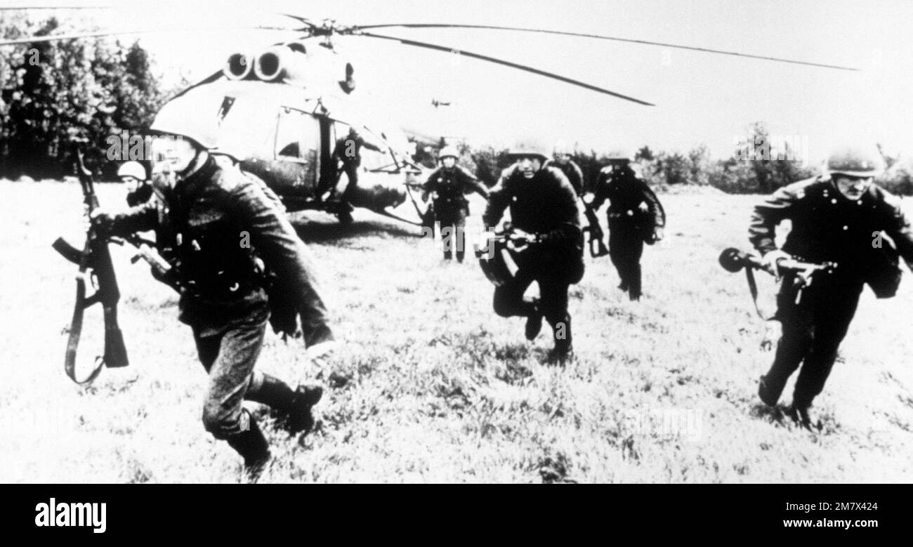 Soviet infantry, part of the combined arms warfare. Country: Unknown ...