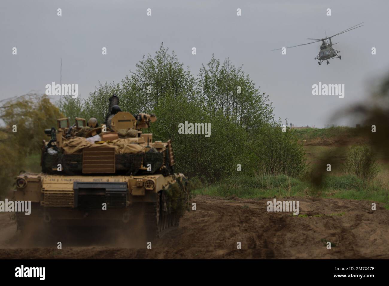 An M1A2 Abrams tank assigned to 1st Battalion, 68th Armor Regiment, 3rd ...