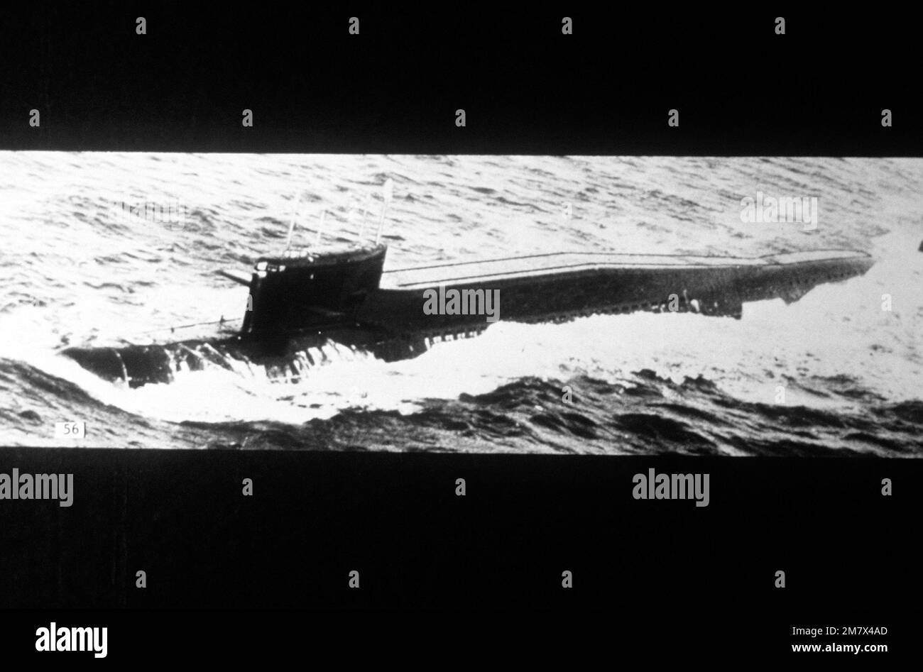 A view of a Soviet Delta II Class nuclear-powered ballistic missile ...