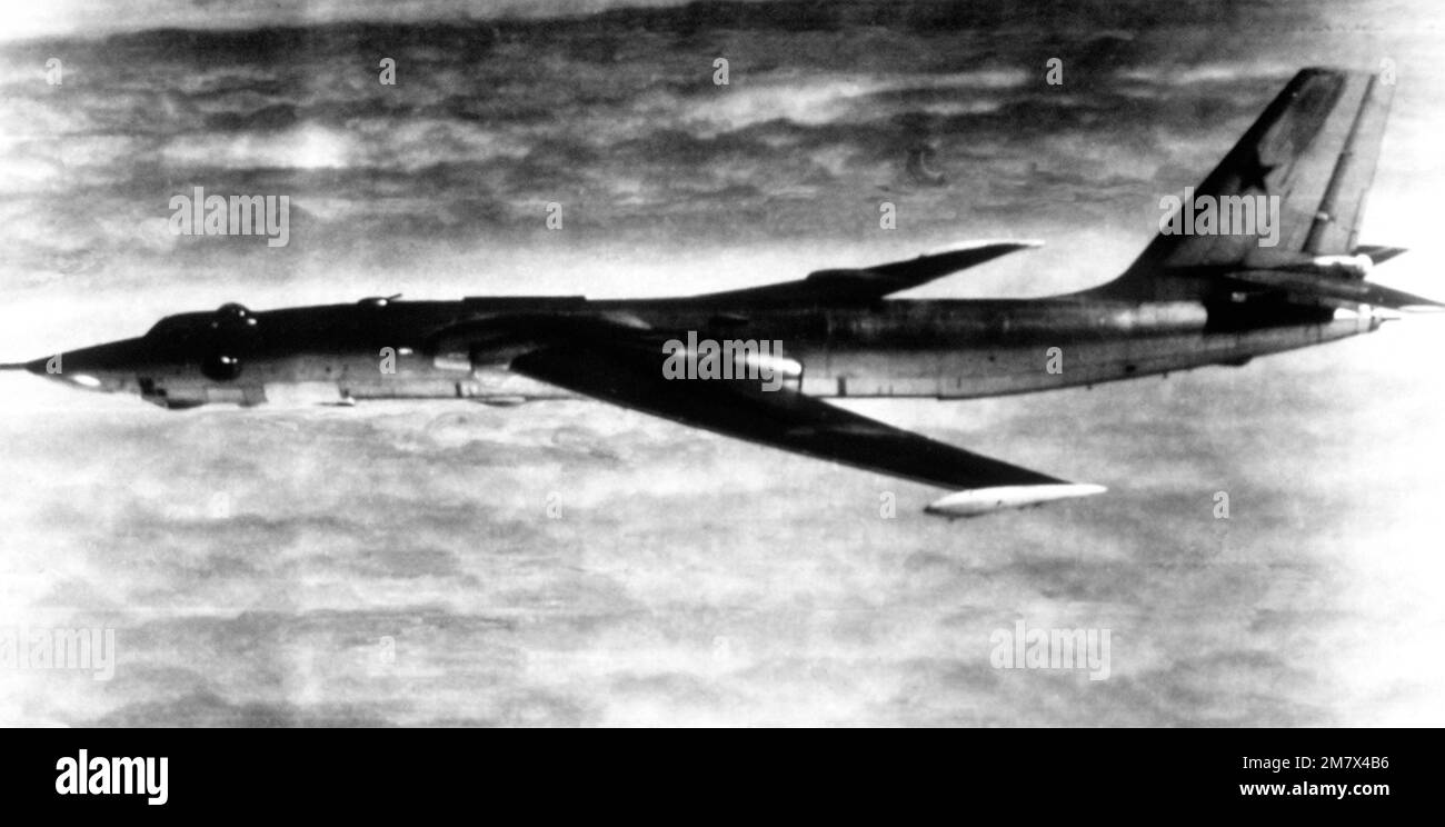 A view of a Soviet M-type Bison long range bomber. Country: Unknown ...