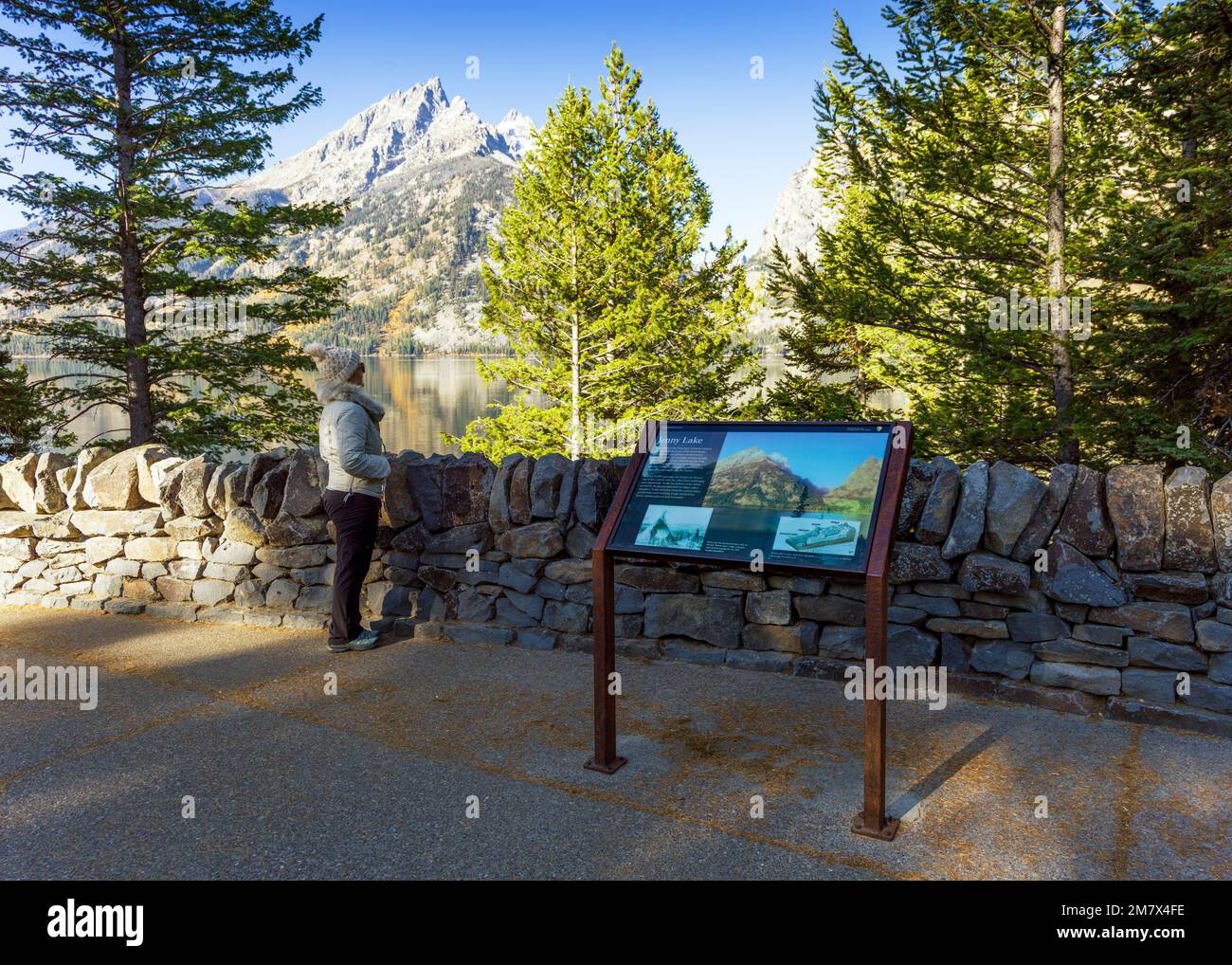 Jenny Lake Overlook in Autumn Grand Teton National Park Wyoming,North ...
