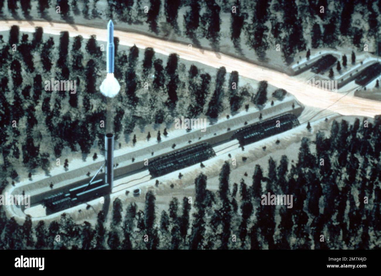 An artist's impression of a mobile SS-20 intermediate range ballistic ...