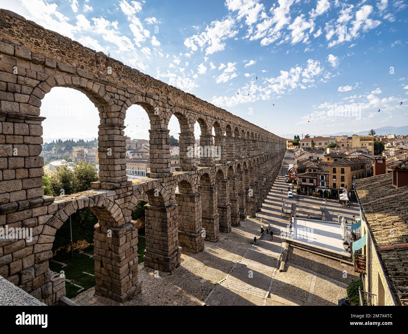 Roman Aqueduct of Segovia, one of the best-preserved elevated Roman ...