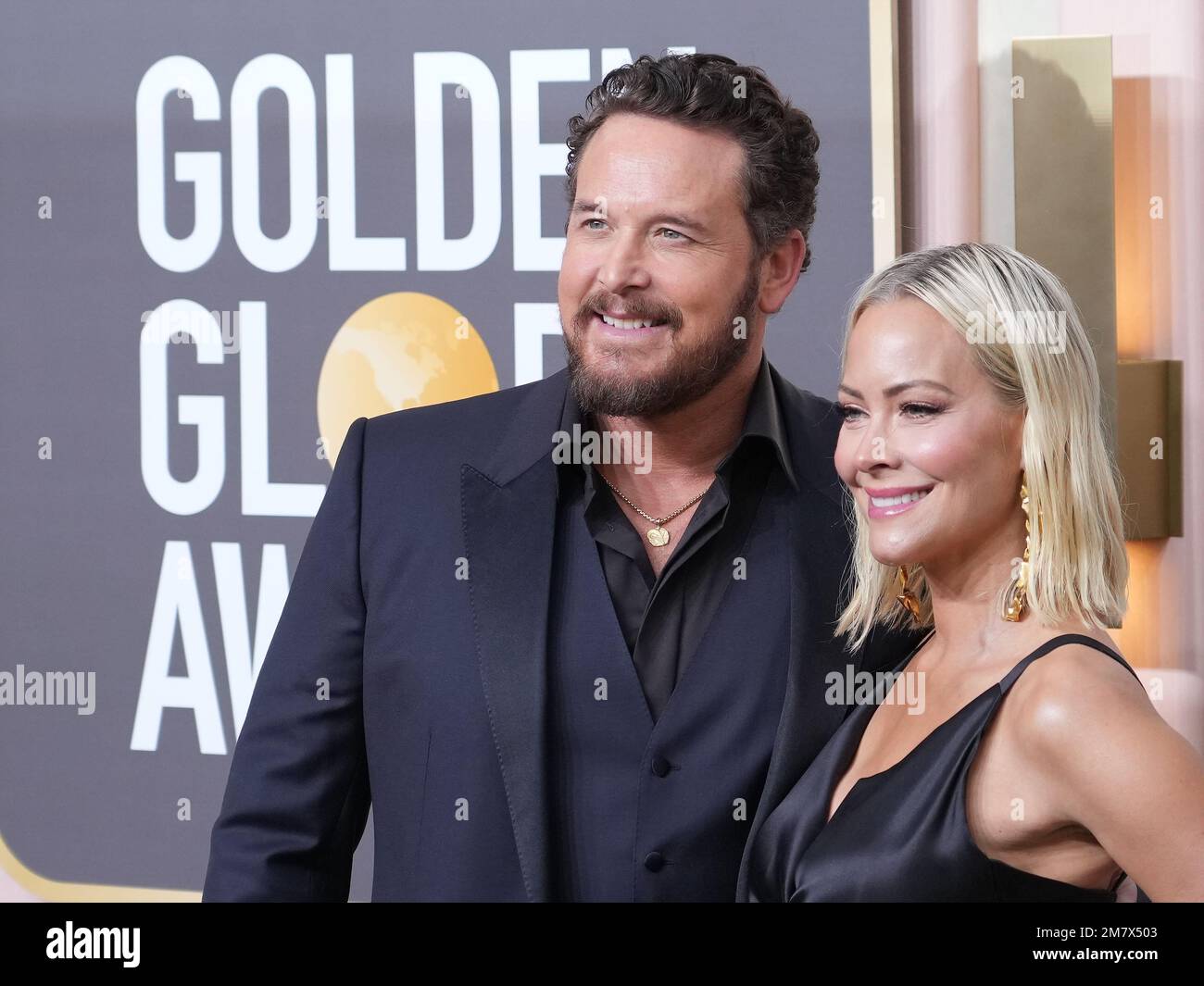 Cole Hauser and Cynthia Daniel arrive at the 80th Annual Golden Globe ...