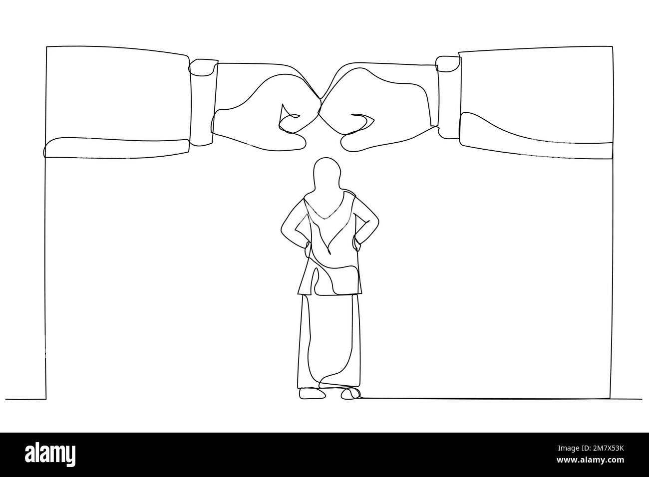 Two muslim woman one Stock Vector Images - Alamy