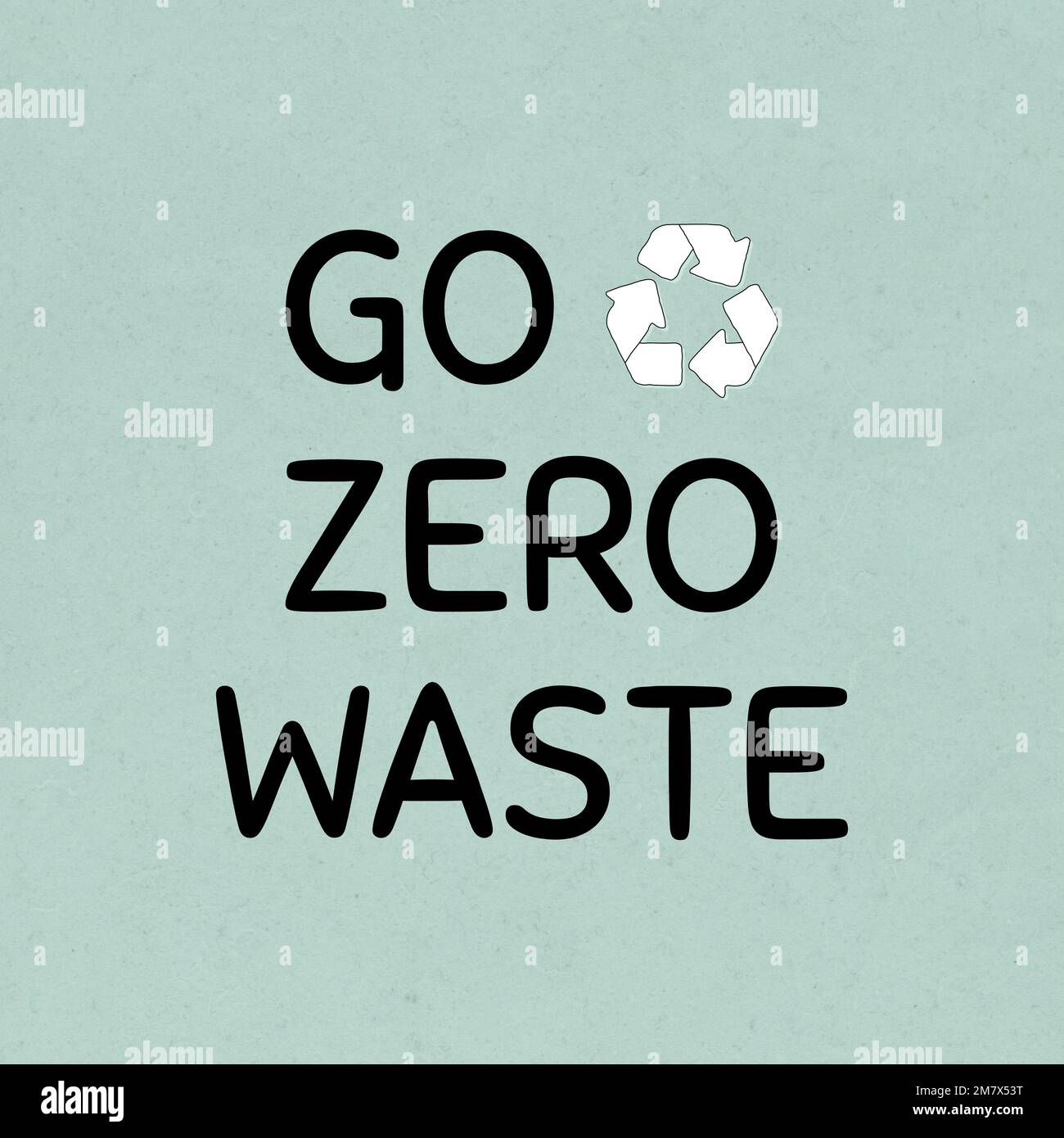 Go zero waste vector with recycle symbol design element Stock Vector ...