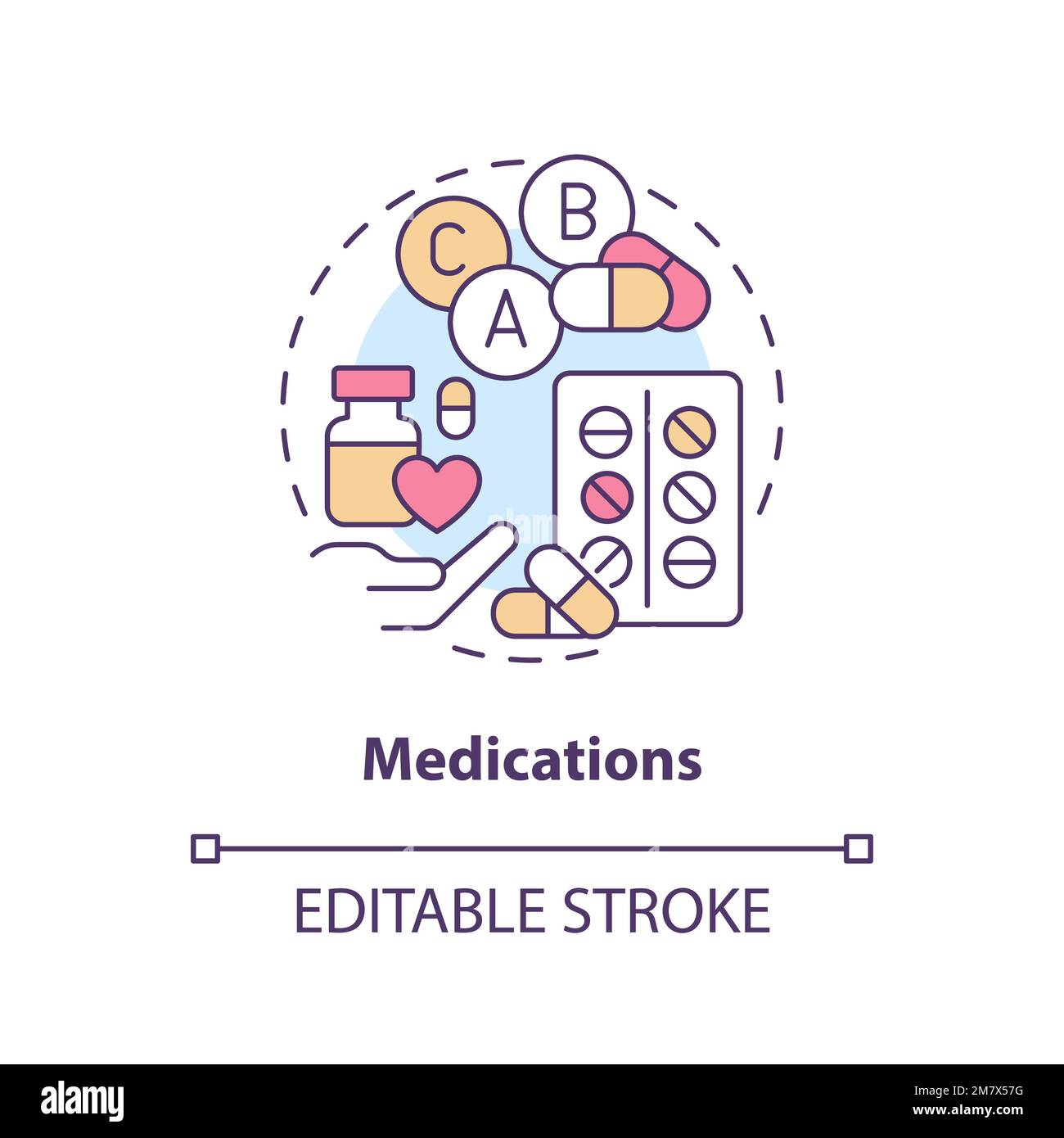 Chronic medication Stock Vector Images - Alamy