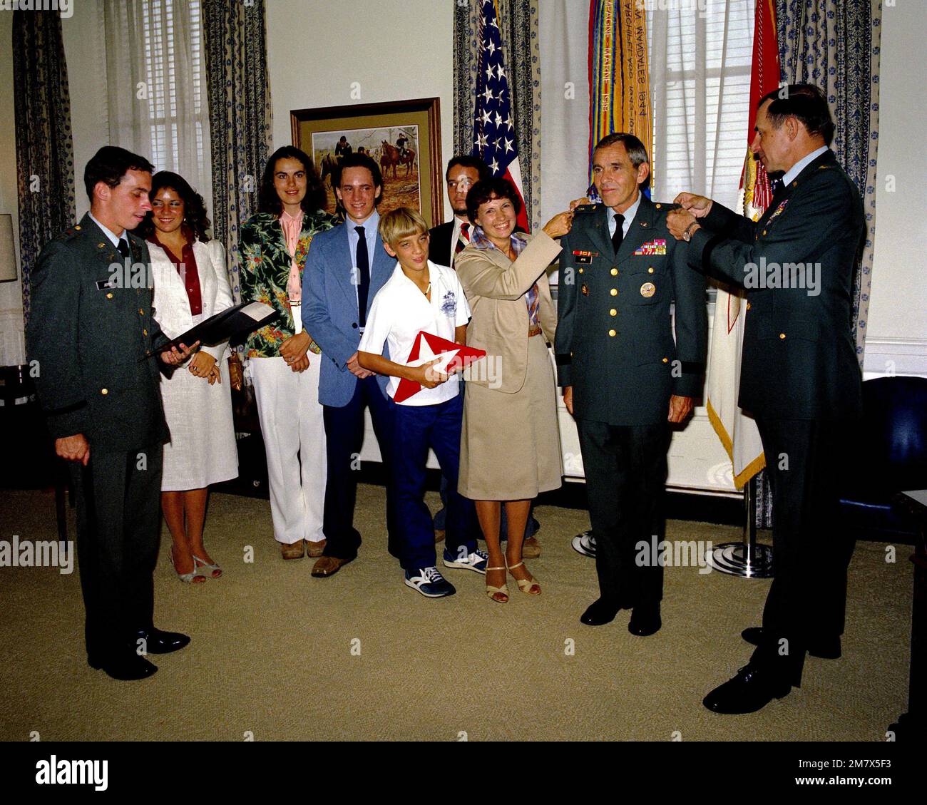General E.C. Meyer, United States (US) Army CHIEF of STAFF, promotes ...