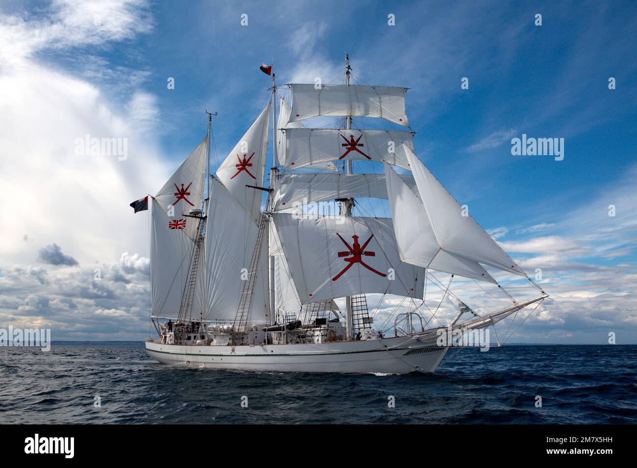Omani Navy ship Shabab Oman, Hartlepool race start, 2010 Stock Photo ...