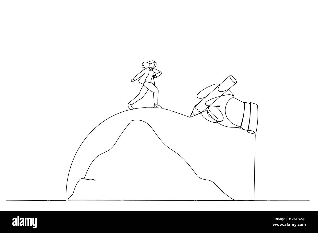 Hand guide help men Stock Vector Images - Alamy