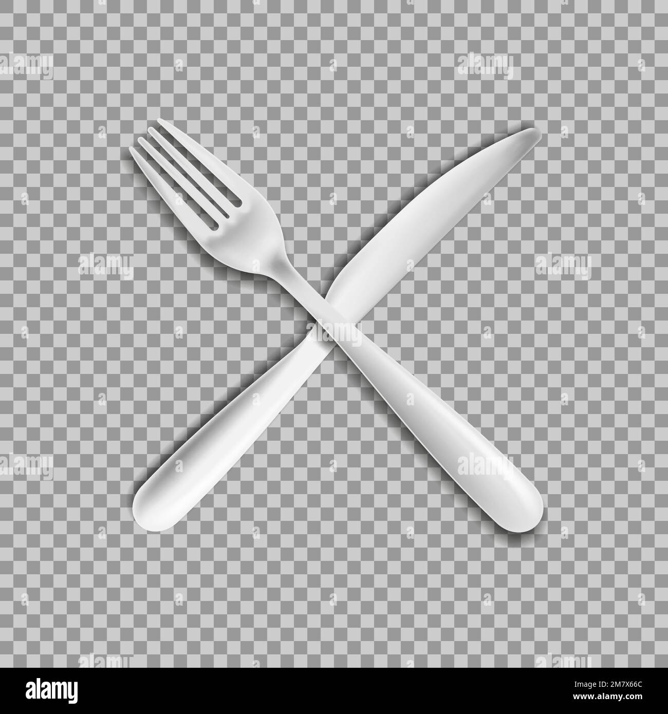 knife fork isolated on white background. Vector illustration. Eps 10 ...