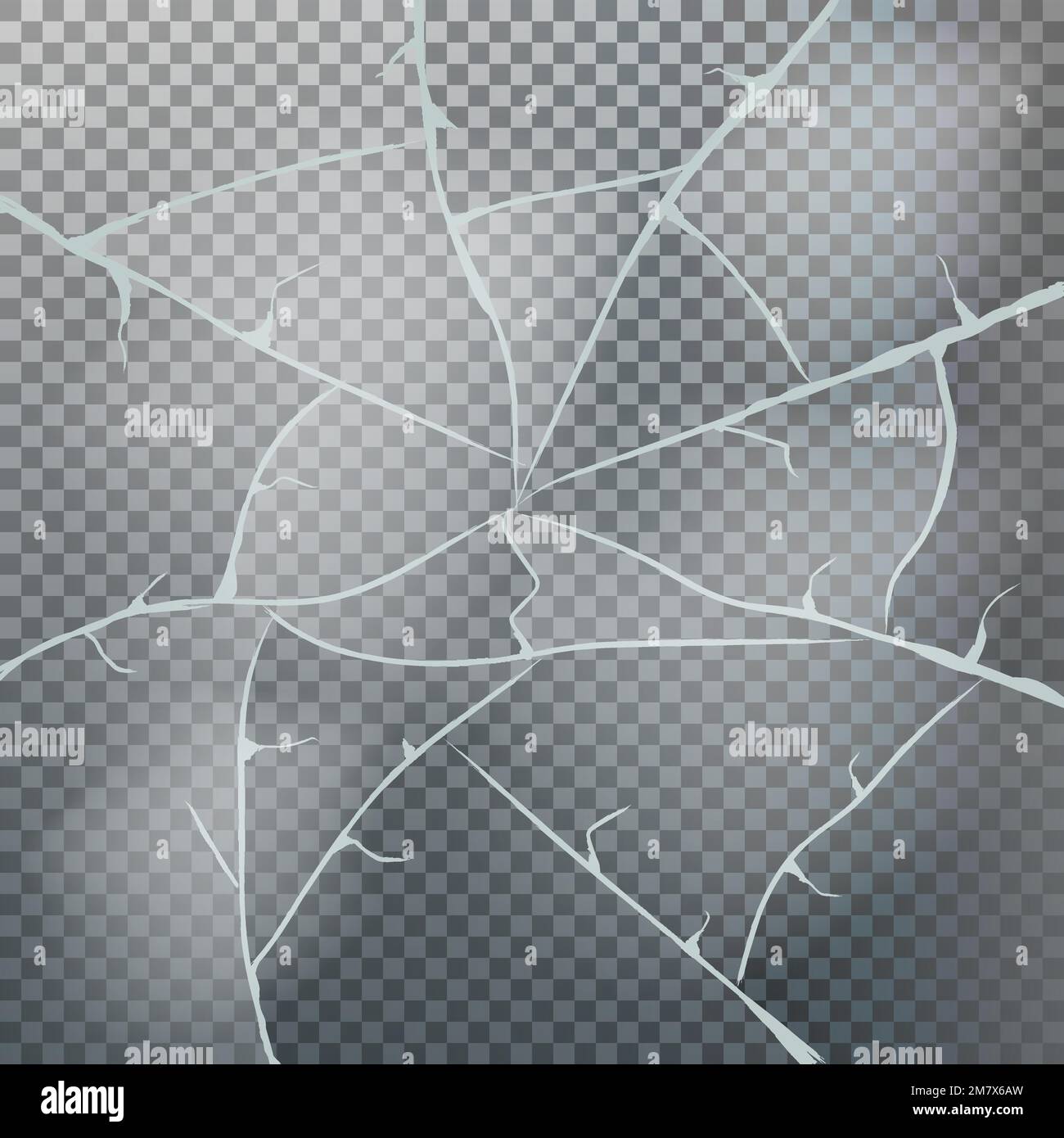 Texture of ice surface on transparent background. Vector illustration ...