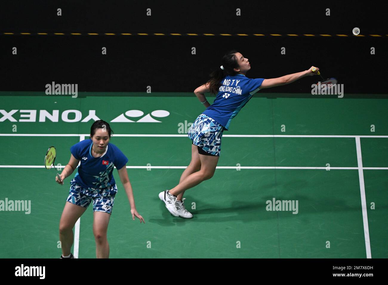 Kuala Lumpur, Malaysia. 11th Jan, 2023. Ng Tsz Yau (R)/Tsang Hiu Yan of ...