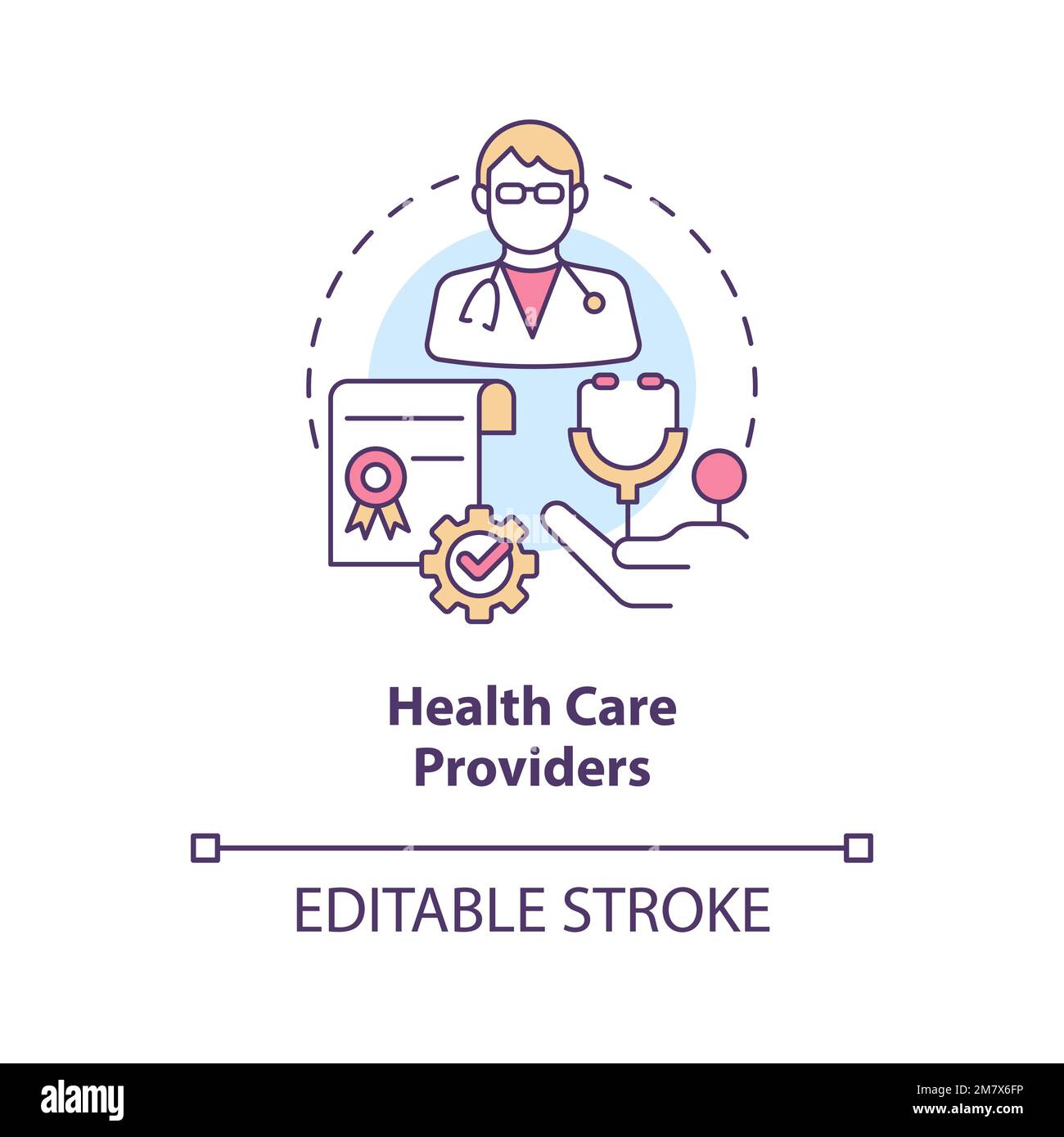 Healthy service provider Stock Vector Images - Alamy