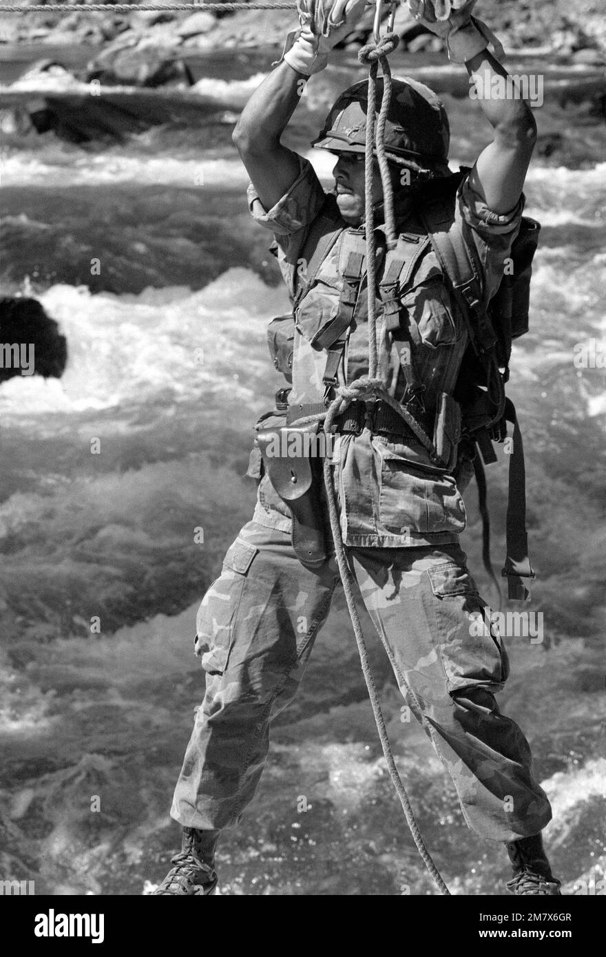 A view of Corporal R. R. Martines of Company A, 1ST Battalion, 9th ...