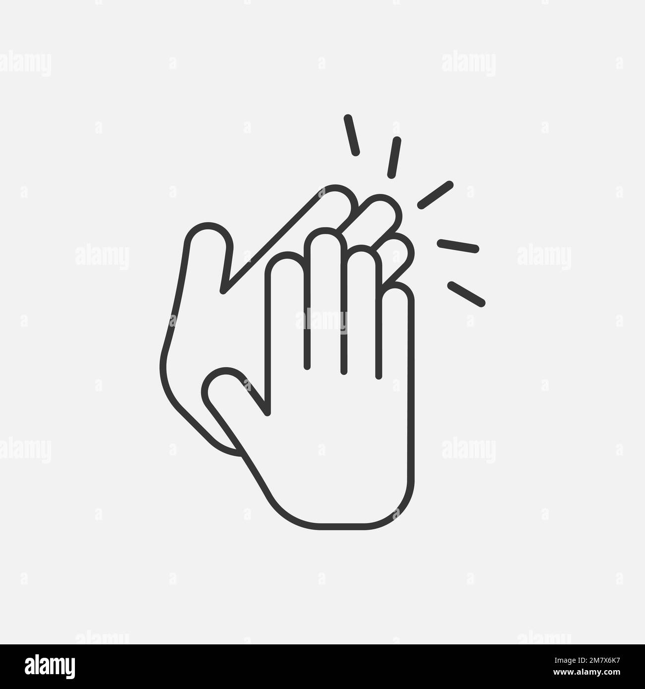 Human hand clap Black and White Stock Photos & Images - Alamy