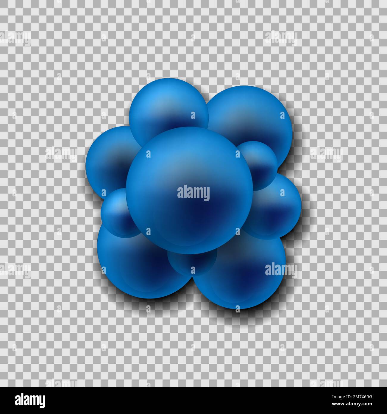 Group of atoms forming molecule. Staphylococcus Bacteria close up ...