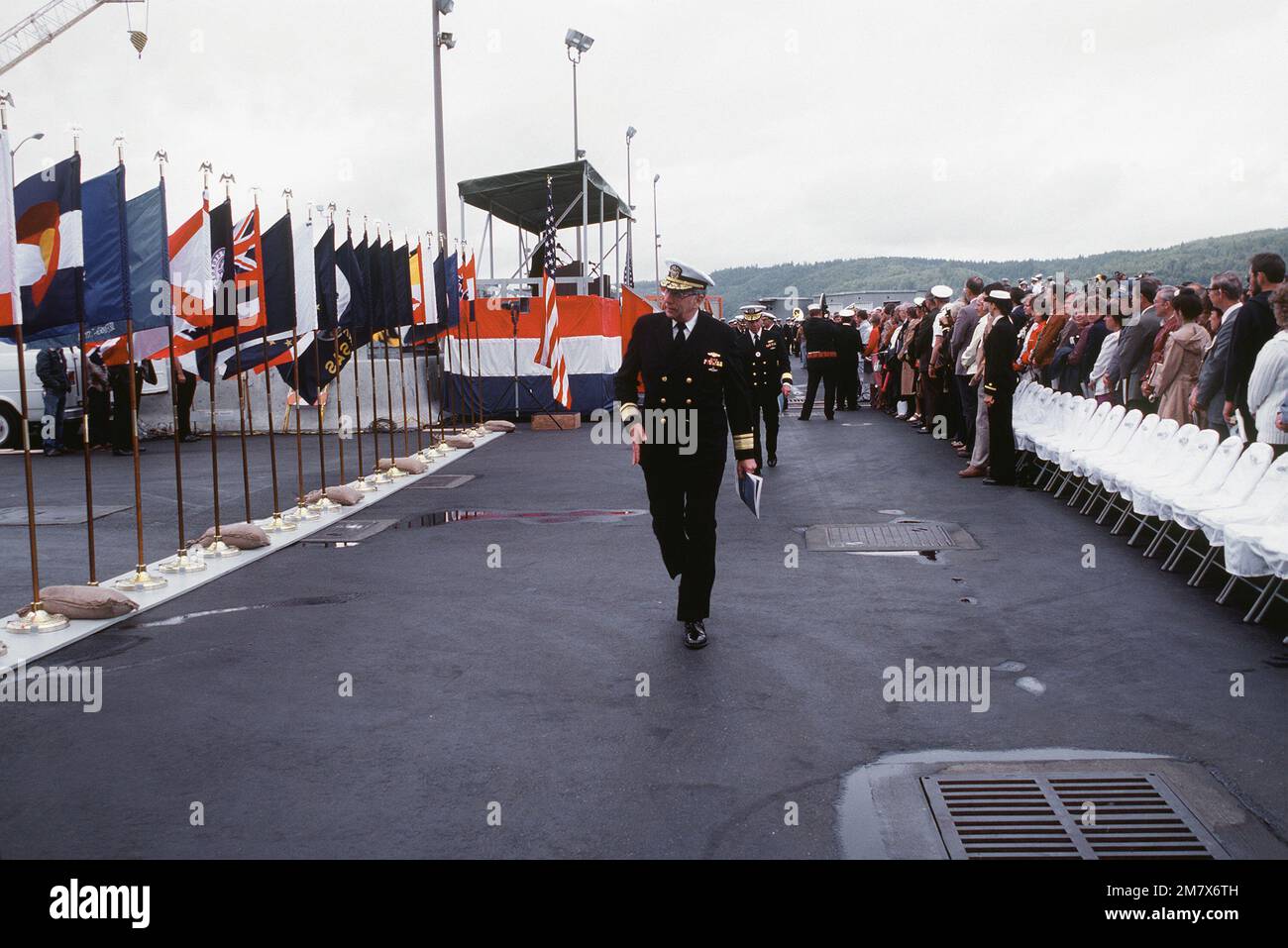 RADM B.M. Kauderer, commander, Submarine Forces, Pacific, departs Delta ...